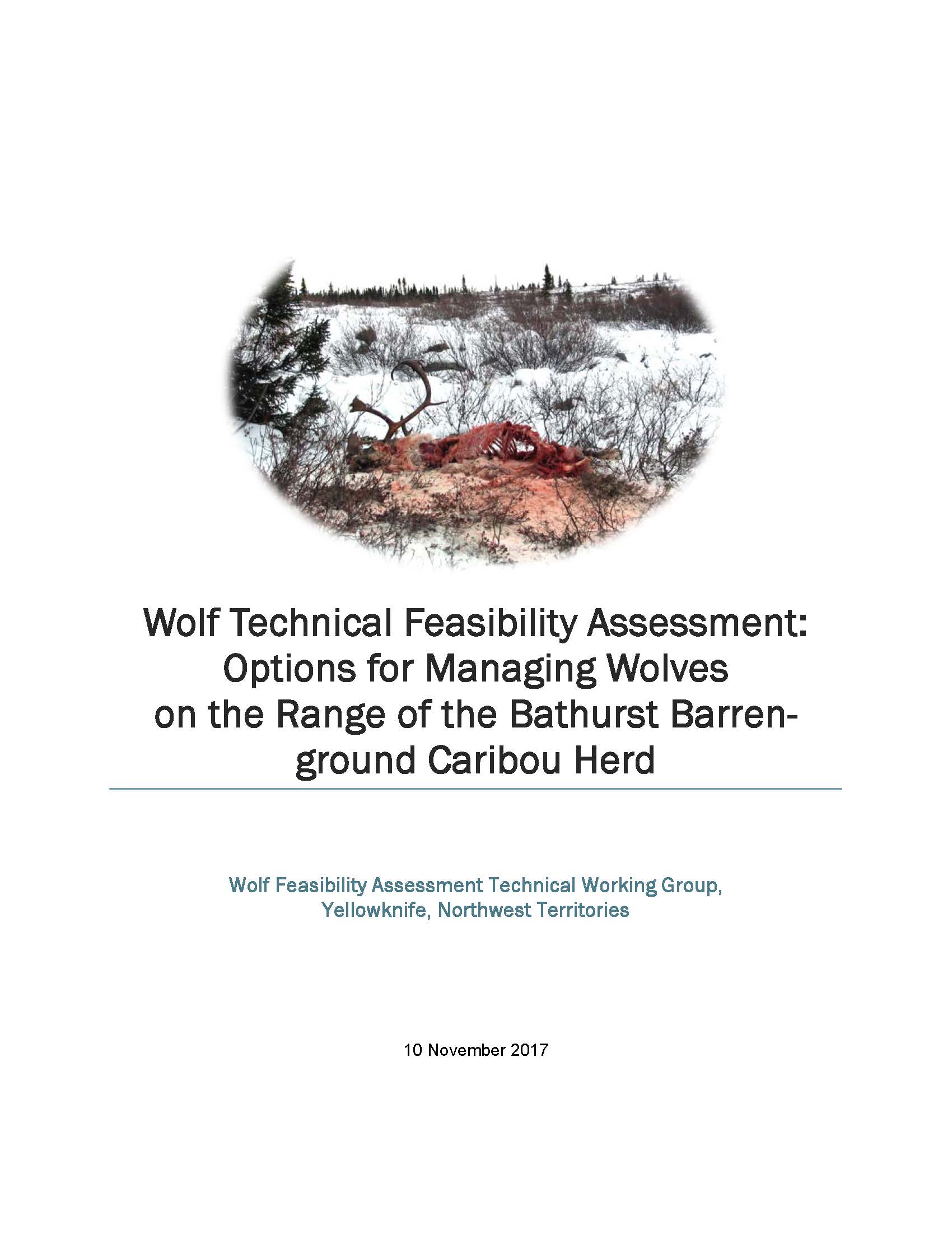 Wolf Technical Feasibility Assessment: Options for Managing Wolves on ...