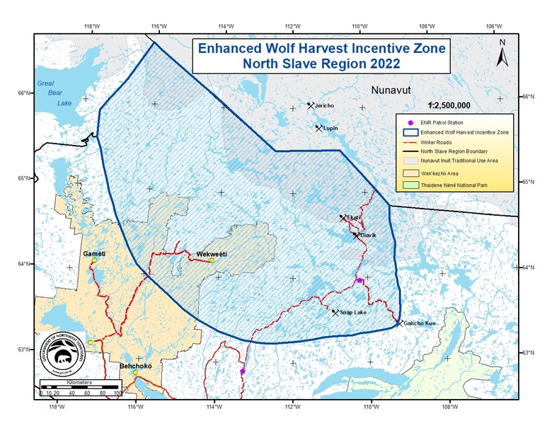 Wolf Incentive Program – Updated 2022 Map | Wek’éezhìi Renewable ...